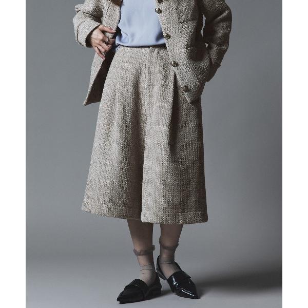 ZOZO問い合わせ番号:99616595ショップ:Ada.，エイダブランド:W:Huku，フーク商品名:ウールミックス ツイード バミューダ パンツ / Wool-Blend Tweed Bermuda Shortsカテゴリ:パンツ>...