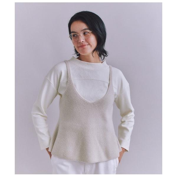 『セール実施中』ZOZO問い合わせ番号:99616633ショップ:NEWYORKER，ニューヨーカーブランド:SIPULI，シプリ商品名:Colorful Melange 2wayペプラムキャミニットカテゴリ:トップス>ニット/セータ...