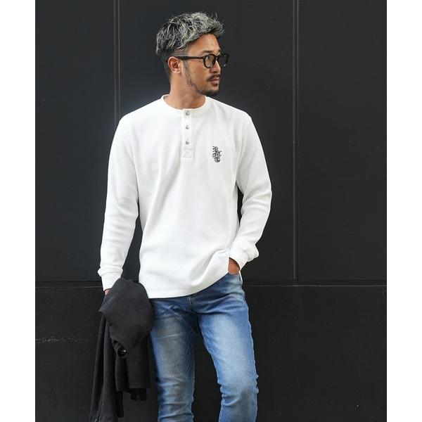 ZOZO問い合わせ番号:99616638ショップ:adamsJUGGLER，アダムスジャグラーブランド:adamsJUGGLER，アダムスジャグラー商品名:RTEG ヘンリーネック S/B ロンティーカテゴリ:トップス>Tシャツ/カッ...