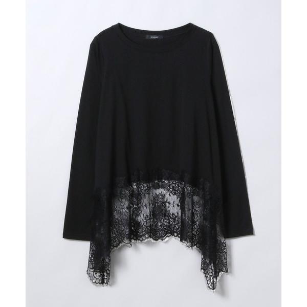 ZOZO問い合わせ番号:99616939ショップ:JEANASIS，ジーナシスブランド:JEANASIS，ジーナシス商品名:レースドッキングロンTEE/608975カテゴリ:トップス>Tシャツ/カットソーブランド品番:608975素材...