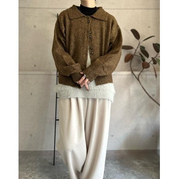 『タイムセール実施中』ZOZO問い合わせ番号:99617130ショップ:Bonjour Sagan，ボンジュールサガンブランド:amini，アミニ，Bonjour Sagan，ボンジュールサガン商品名:【2025 AW】襟付きポロニットカー...