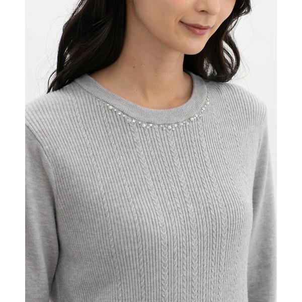 『タイムセール実施中』ZOZO問い合わせ番号:99617220ショップ:Honeys，ハニーズブランド:Honeys，ハニーズ，GLACIER，グラシア商品名:ビジュー付ニットカテゴリ:トップス>ニット/セーターブランド品番:605-...