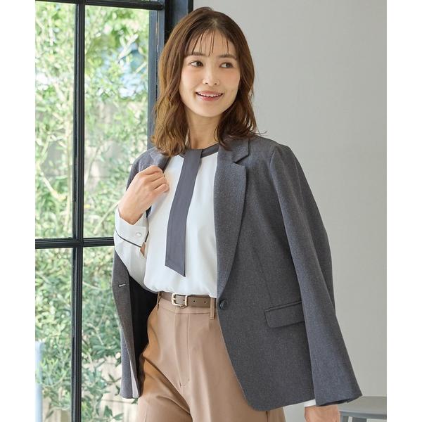 『タイムセール実施中』ZOZO問い合わせ番号:99617222ショップ:Honeys，ハニーズブランド:Honeys，ハニーズ，GLACIER，グラシア商品名:【ハニぽか】あったか裏地配色ボウタイブラウスカテゴリ:トップス>シャツ/ブ...