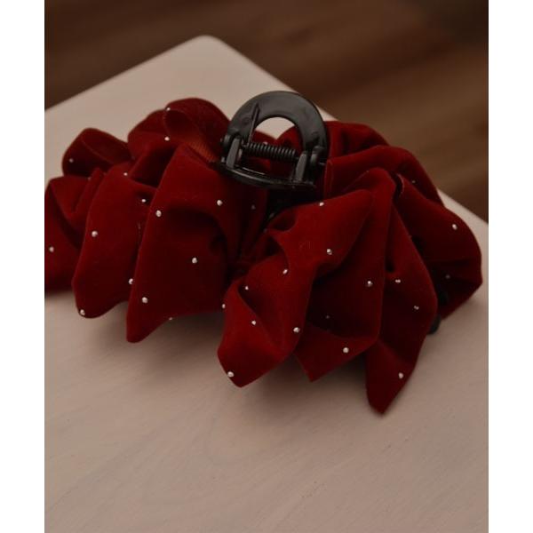 『タイムセール実施中』ZOZO問い合わせ番号:99618102ショップ:TONE，トーンブランド:TONE SELECT GOODS，トーンセレクトグッズ商品名:【resonance】キラキラ ラインストーン ベロア リボン バンスクリップ...