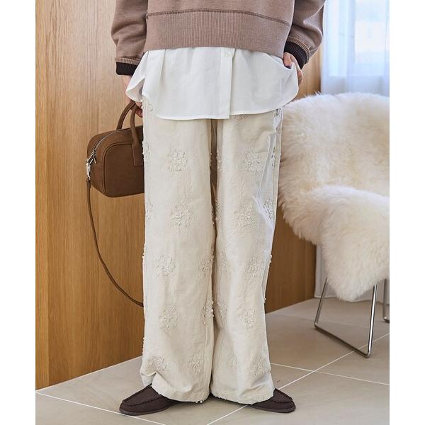 『タイムセール実施中』ZOZO問い合わせ番号:99619871ショップ:coen，コーエンブランド:coen，コーエン商品名:3Dフラワー刺繍 コーデュロイイージーワイドパンツ【インフルエンサー紹介アイテム】カテゴリ:パンツ>その他パ...