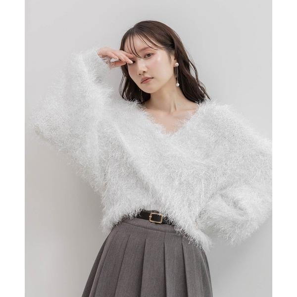 『セール実施中』ZOZO問い合わせ番号:99621502ショップ:RANDA，ランダブランド:RANDA，ランダ商品名:ラメシャギーカシュクールニットカテゴリ:トップス>ニット/セーターブランド品番:BT36268素材:ポリエステル1...