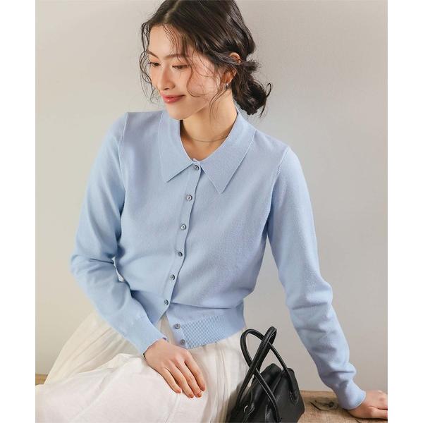 ZOZO問い合わせ番号:99621576ショップ:titivate，ティティベイトブランド:titivate，ティティベイト商品名:ポロ襟ニットカーディガン/トップスカテゴリ:トップス>カーディガン/ボレロブランド品番:AHXP443...