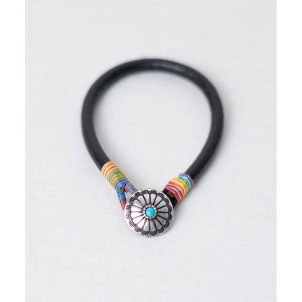 ZOZO問い合わせ番号:99621588ショップ:Nylaus，ナイラスブランド:ARCHIVER，アーカイバ商品名:【RES】丸革コンチョブレスレットカテゴリ:アクセサリー>ネックレスブランド品番:ALS-ADB素材:メタル， 革カ...