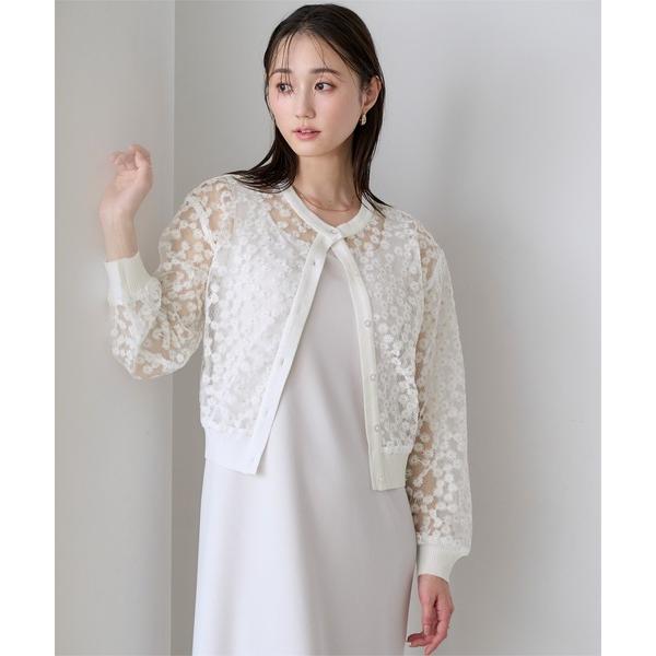 『タイムセール実施中』ZOZO問い合わせ番号:99621600ショップ:ur's，ユアーズブランド:ur's，ユアーズ商品名:フラワーレースシアーカーディガンカテゴリ:トップス>カーディガン/ボレロブランド品番:BHXU1996素材:...