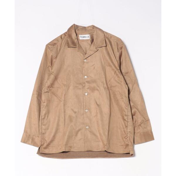 『タイムセール実施中』ZOZO問い合わせ番号:99626771ショップ:Nylaus，ナイラスブランド:ARCHIVER，アーカイバ商品名:【RES】【-It is what it is-】フェイクスウェード開襟シャツカテゴリ:トップス&g...