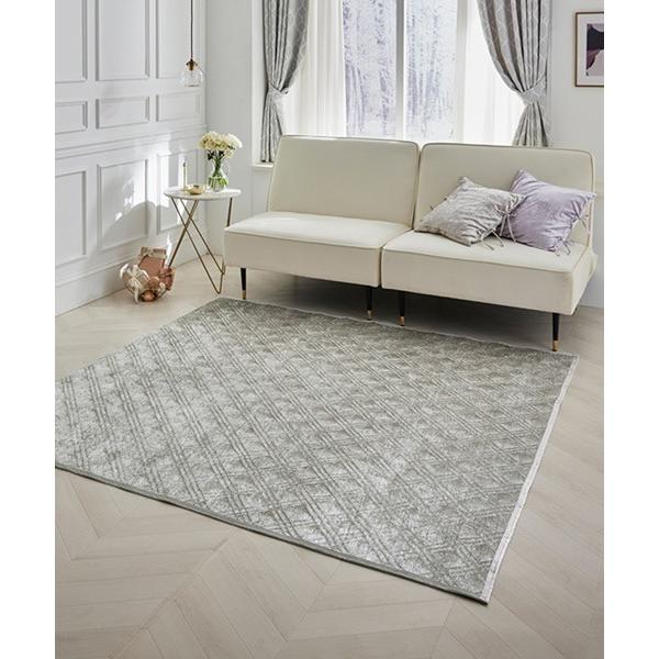 ZOZO問い合わせ番号:99629458ショップ:nissen，ニッセンブランド:COCOPLATZ interior，ココプラッツインテリア商品名:洗えるキルトラグ|ベロア調・ふっくらタイプ 約185×185cm【フルーエ/大人可愛い】カ...