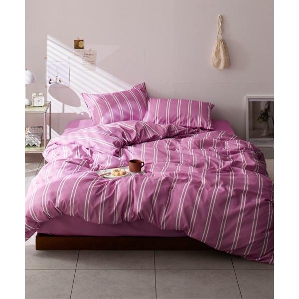 ZOZO問い合わせ番号:99629493ショップ:nissen，ニッセンブランド:COCOPLATZ interior，ココプラッツインテリア商品名:ストライプ柄布団カバーセット│シングル2点セットカテゴリ:インテリア>寝具ブランド品...