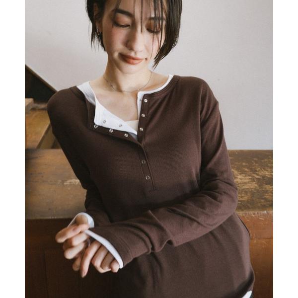 ZOZO問い合わせ番号:99629610ショップ:andme，アンドミーブランド:evernavy，エバーネイビー商品名:テレコリブヘンリーネック長袖Tシャツカテゴリ:トップス>Tシャツ/カットソーブランド品番:8200010素材:レ...