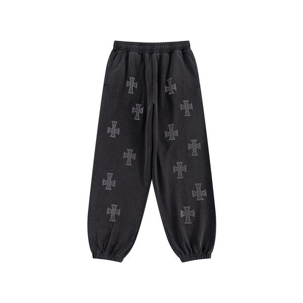 ZOZO問い合わせ番号:99629709ショップ:SUPPLIER，サプライヤーブランド:UNKNOWN LONDON，アンノウン・ロンドン商品名:スエットパンツ｜Outline Cross Rhinestone Sweat Pants｜U...