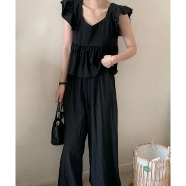 参考価格：7，979円発売時期：2023年08月コンディション：D（傷・汚れあり）傷や汚れがあるが使用には問題ないアイテム全体的：汚れ、色あせ、毛玉、型崩れ参考商品名：ワイドパンツセットアップ参考品番：ase304-785【商品に関する注意...