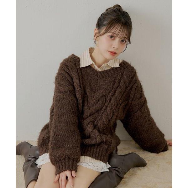 ZOZO問い合わせ番号:99661984ショップ:Chico，チコブランド:Chico，チコ商品名:ケーブルVルーズニットワンピースカテゴリ:ワンピース/ドレス>ワンピースブランド品番:CHZ1052409A0003素材:ポリエステル...