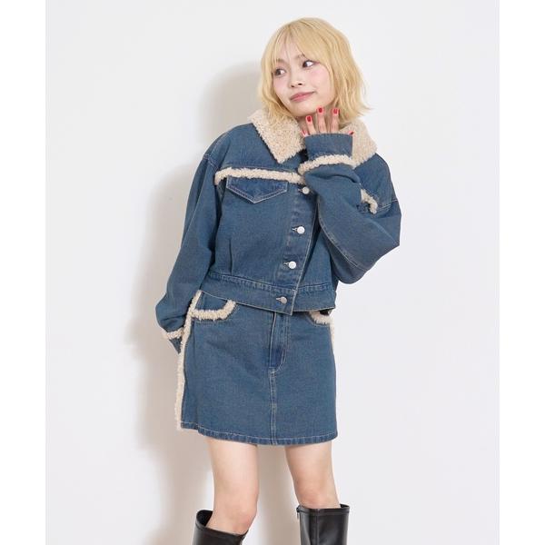 『タイムセール実施中』ZOZO問い合わせ番号:99662061ショップ:NARUMIYA ONLINE，ナルミヤ オンラインブランド:LOVETOXIC，ラブトキシック商品名:裏キルトデニムセットアップカテゴリ:ジャケット/アウター>...