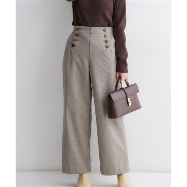 『タイムセール実施中』ZOZO問い合わせ番号:99662425ショップ:nissen，ニッセンブランド:Petitjo，プッチージョ商品名:小さいサイズ　へリンボンマリンワイドパンツ　低身長さん・小柄女性カテゴリ:パンツ>その他パンツ...