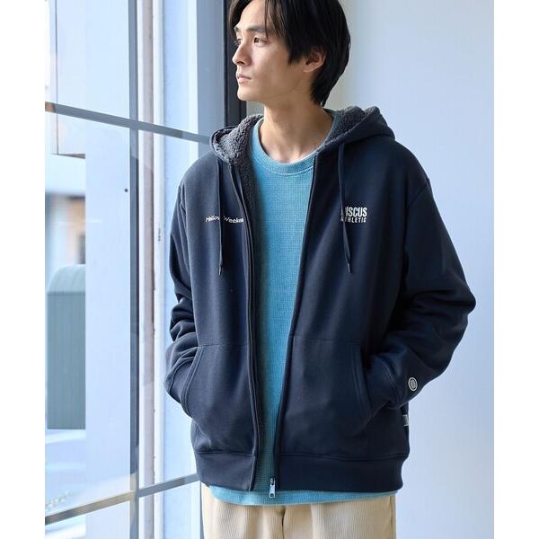 『セール実施中』ZOZO問い合わせ番号:99663502ショップ:coen，コーエンブランド:DISCUS，ディスカス，coen，コーエン商品名:DISCUS（ディスカス）別注裏ボアジップアップパーカーカテゴリ:トップス>パーカーブラ...