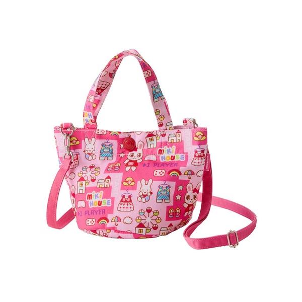 ZOZO問い合わせ番号:99664236ショップ:MIKI HOUSE，ミキハウスブランド:MIKI HOUSE，ミキハウス商品名:レトロゲーム総柄トートバッグカテゴリ:バッグ>トートバッグブランド品番:10-8245-790素材:（...