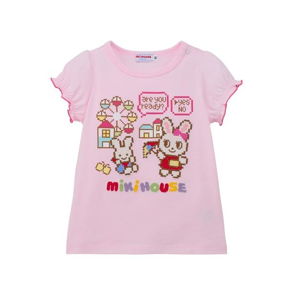ZOZO問い合わせ番号:99664590ショップ:MIKI HOUSE，ミキハウスブランド:MIKI HOUSE，ミキハウス商品名:レトロゲーム刺繍うさこ半袖Tシャツカテゴリ:トップス>Tシャツ/カットソーブランド品番:12-5227...