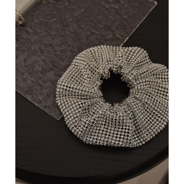 『タイムセール実施中』ZOZO問い合わせ番号:99665265ショップ:VIBGYOR，ヴィブジョーブランド:VIBGYOR Women，ヴィブジョー　ウィメン商品名:【resonance】キラキラ ラインストーン シルバー シュシュカテゴ...