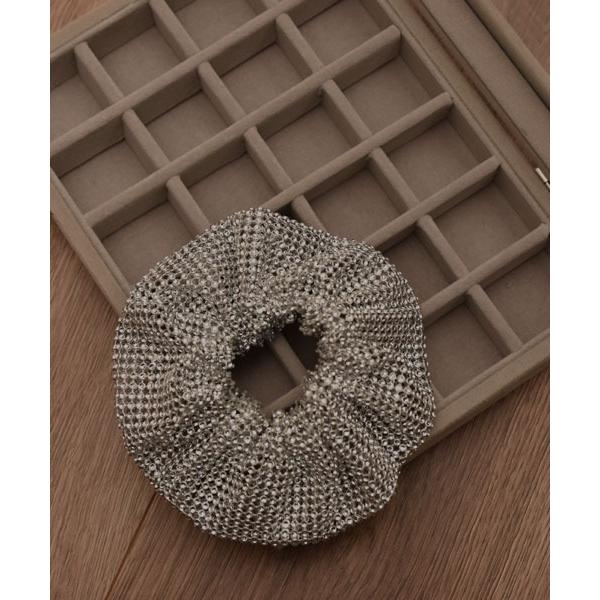 『タイムセール実施中』ZOZO問い合わせ番号:99665282ショップ:TONE，トーンブランド:TONE SELECT GOODS，トーンセレクトグッズ商品名:【resonance】キラキラ ラインストーン シルバー シュシュカテゴリ:ヘ...