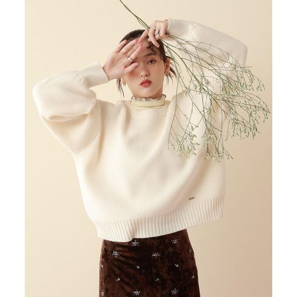 『セール実施中』ZOZO問い合わせ番号:99665325ショップ:RAGEBLUE，レイジブルーブランド:RAGEBLUE，レイジブルー商品名:＜Bloomy Yarn Knit＞アゼ編みルーズクルーネックニットカテゴリ:トップス>ニ...