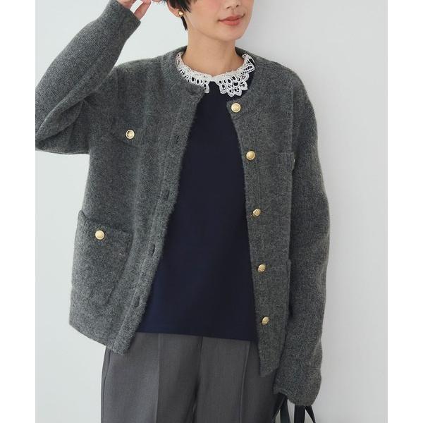 『タイムセール実施中』ZOZO問い合わせ番号:99665350ショップ:cross marche，クロスマルシェブランド:CROSS FUNCTION，クロスファンクション商品名:《抗菌防臭》サマ美え 金釦ニットジャケット【CROSS FU...