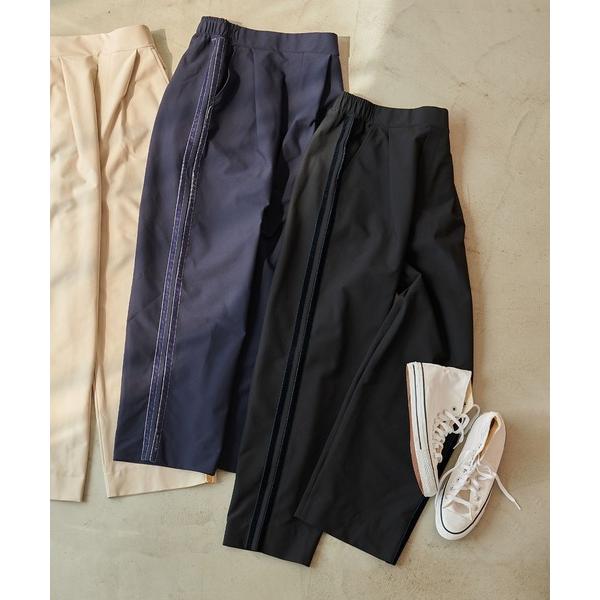 『タイムセール実施中』ZOZO問い合わせ番号:99665352ショップ:cross marche，クロスマルシェブランド:CROSS FUNCTION，クロスファンクション商品名:《洗える》エブ楽 ジャージーベロアサイドラインパンツ【CRO...