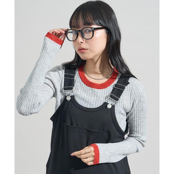 『セール実施中』ZOZO問い合わせ番号:99696034ショップ:FREAK'S STORE，フリークスストアブランド:FREAK'S STORE，フリークスストア商品名:ウォッシャブル 配色 リンガー リブニット/配色パイピング 限定展開...