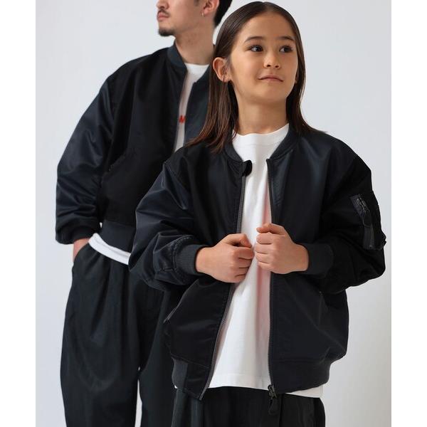 ZOZO問い合わせ番号:99696482ショップ:BEAMS WOMEN，ビームスウィメンブランド:こども ビームス，コドモビームス商品名:BEAMS × こども ビームス / クレイジー MA-1 ジャケット 2026（110〜160cm...