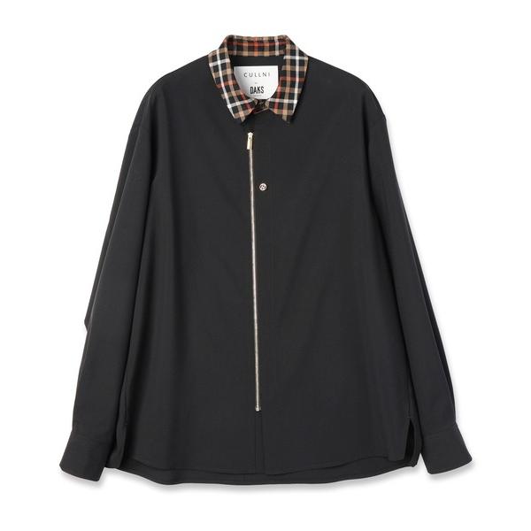 ZOZO問い合わせ番号:99697699ショップ:CULLNI，クルニブランド:CULLNI，クルニ商品名:CULLNI for DAKS LONDON Front Zip Shirtカテゴリ:トップス>シャツ/ブラウスブランド品番:...