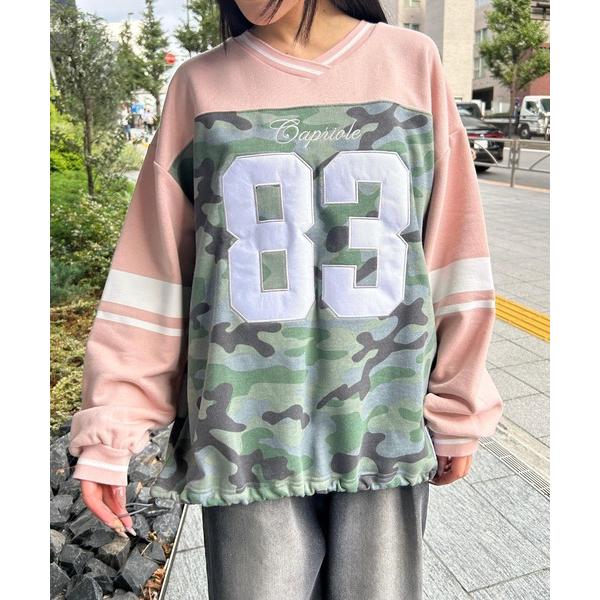 『セール実施中』ZOZO問い合わせ番号:99698962ショップ:repipi armario，レピピアルマリオブランド:repipi armario，レピピ アルマリオ，10C REPIPI，ジューシーレピピ商品名:フットボールルーズスウ...