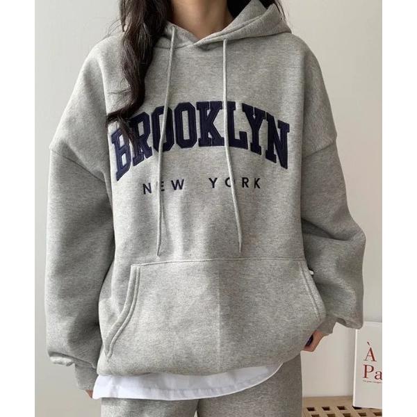 『セール実施中』ZOZO問い合わせ番号:99699187ショップ:Teem Store，チームストアブランド:Teem Store，チームストア商品名:【裏起毛】英字刺繍ビッグシルエットパーカーカテゴリ:トップス>パーカーブランド品番...