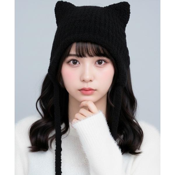 『タイムセール実施中』ZOZO問い合わせ番号:99699301ショップ:FUNALIVE，ファンアライブブランド:Fabulous，ファビュラス，FUNALIVE，ファンアライブ商品名:fabulous 猫耳ニット帽カテゴリ:帽子>ニ...