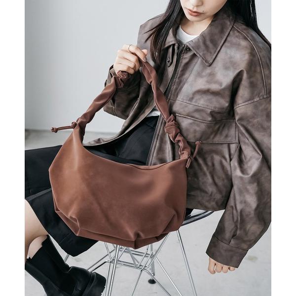 『タイムセール実施中』ZOZO問い合わせ番号:99699905ショップ:mili an deni，ミリアンデニブランド:mili an deni，ミリアンデニ商品名:2WAYシャーリングバッグカテゴリ:バッグ>ショルダーバッグブランド...