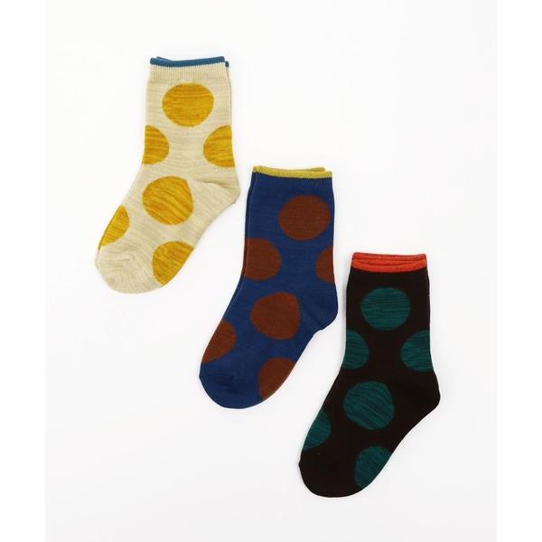 『タイムセール実施中』※このアイテムは返品・交換対象外商品です。ZOZO問い合わせ番号:99699978ショップ:MAZEMAZE，マゼマゼブランド:stample，スタンプル商品名:ニュアンスドット　クルーソックス 【３足組】カテゴリ:レ...