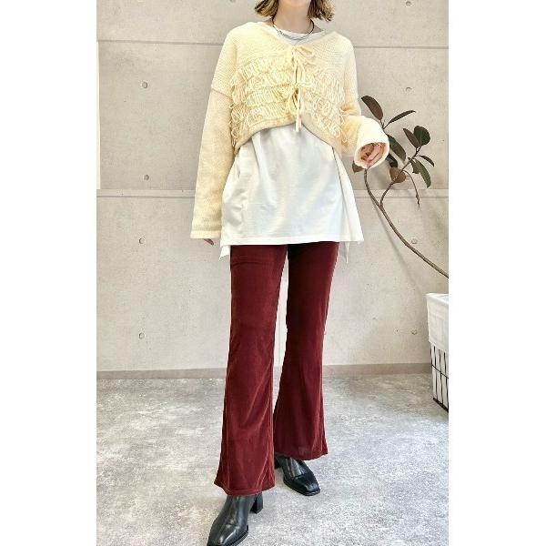 『タイムセール実施中』ZOZO問い合わせ番号:99700204ショップ:Bonjour Sagan，ボンジュールサガンブランド:amini，アミニ，Bonjour Sagan，ボンジュールサガン商品名:【2025 AW】SETUP ベロアパ...