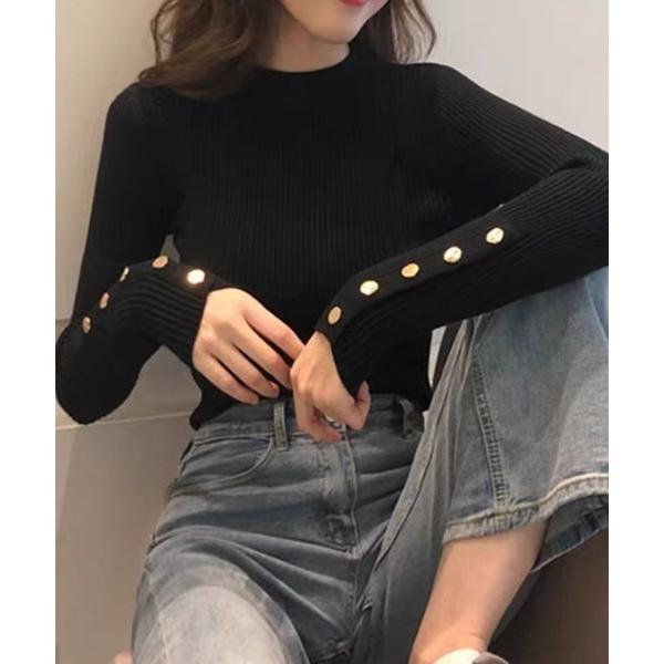 ZOZO問い合わせ番号:99700269ショップ:tocco closet／&amp;. NOSTALGIA，トッコ　クローゼット　／　アンドドットノスタルジアブランド:deux amour，ドゥーザムール商品名:ボタンスリーブプチハイネッ...