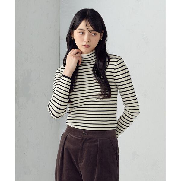 『タイムセール実施中』ZOZO問い合わせ番号:99706472ショップ:COMME CA ISM，コムサイズムブランド:COMME CA ISM，コムサイズム商品名:【ウォッシャブル】ベーシック ボーダー ハイネックニットカテゴリ:トップス...