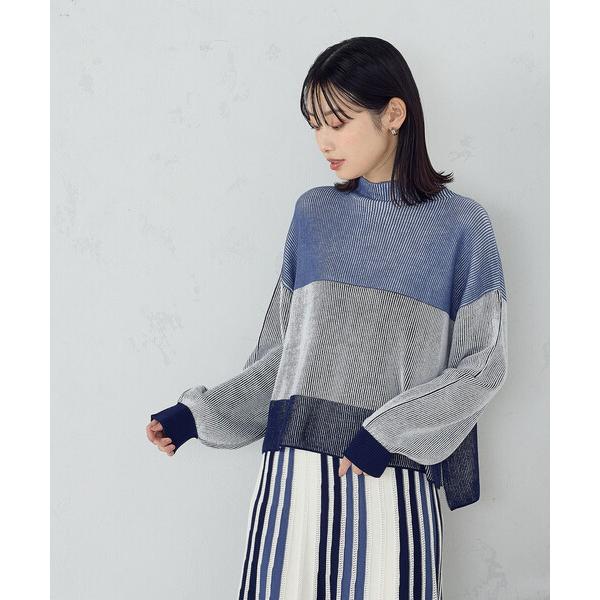 『セール実施中』ZOZO問い合わせ番号:99706519ショップ:COMME CA ISM，コムサイズムブランド:COMME CA ISM，コムサイズム商品名:ストライプ柄ニット / セットアップ対応カテゴリ:トップス>ニット/セータ...