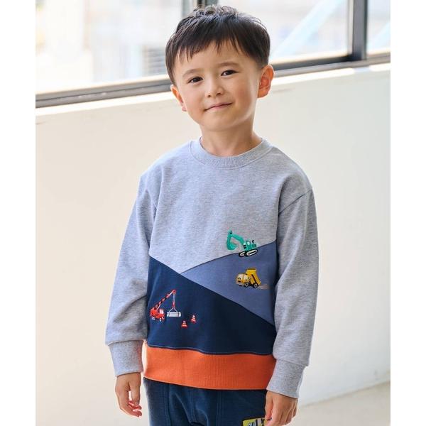 『セール実施中』ZOZO問い合わせ番号:99730869ショップ:NARUMIYA ONLINE，ナルミヤ オンラインブランド:kladskap，クレードスコープ商品名:働く車切替トレーナーカテゴリ:トップス>スウェットブランド品番:...