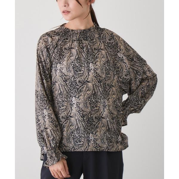 『セール実施中』ZOZO問い合わせ番号:99731094ショップ:JAYRO，ジャイロブランド:Jayro，ジャイロ商品名:ペイズリー柄ギャザーネックブラウスカテゴリ:トップス>シャツ/ブラウスブランド品番:2025-B-FLH155...