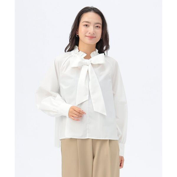 ZOZO問い合わせ番号:99731461ショップ:BEAMS HEART，ビームスハートブランド:BEAMS HEART，ビームスハート商品名:【セレモニー・ハレの日】ボウタイ ギャザー ブラウスカテゴリ:トップス>シャツ/ブラウスブ...