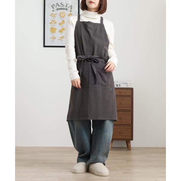 ZOZO問い合わせ番号:99732700ショップ:FUNALIVE，ファンアライブブランド:l'atelier Nuuit，アトリエヌイ，FUNALIVE，ファンアライブ商品名:ウォッシュドコットン  クロスエプロンカテゴリ:食器/キッチン...
