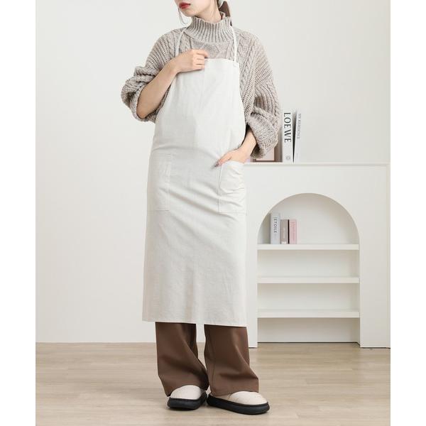 ZOZO問い合わせ番号:99732780ショップ:FUNALIVE，ファンアライブブランド:l'atelier Nuuit，アトリエヌイ，FUNALIVE，ファンアライブ商品名:綿麻フルエプロンカテゴリ:食器/キッチン>エプロンブラン...