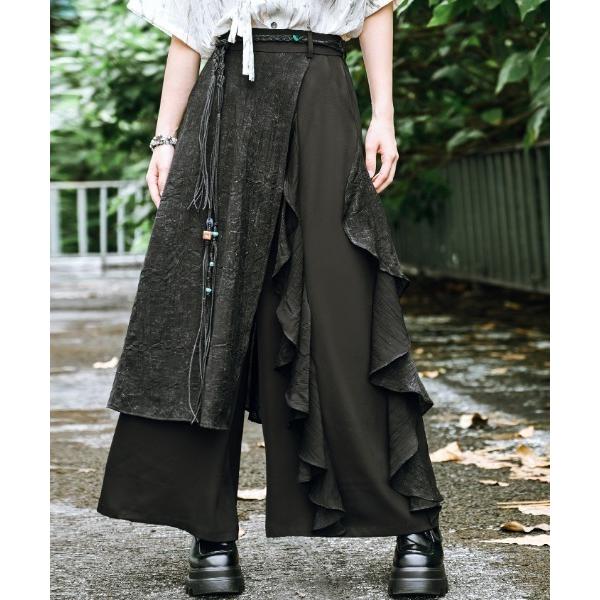 『タイムセール実施中』ZOZO問い合わせ番号:99732920ショップ:BUFFALO BOBS，バッファローボブズブランド:SHIBUYA Zy.，シブヤジー商品名:Ink Layerドレープレイヤードラップワイドパンツカテゴリ:パンツ&...