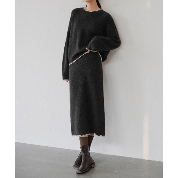 『タイムセール実施中』ZOZO問い合わせ番号:99734027ショップ:Ada.，エイダブランド:Miniministore，ミニミニストア商品名:ニットセットアップ 上下セット 配色カテゴリ:ジャケット/アウター>セットアップブラン...