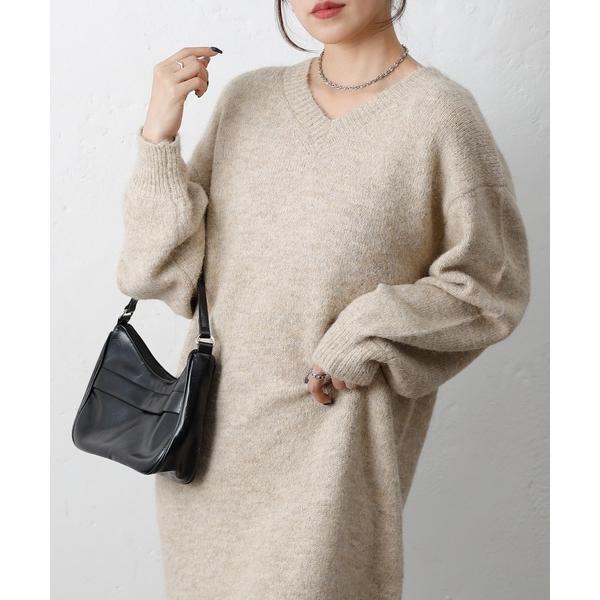 『セール実施中』ZOZO問い合わせ番号:99734732ショップ:COLONY 2139，コロニー トゥーワンスリーナインブランド:COLONY 2139，コロニートゥーワンスリーナイン商品名:アルパカタッチVネックワンピースカテゴリ:ワン...